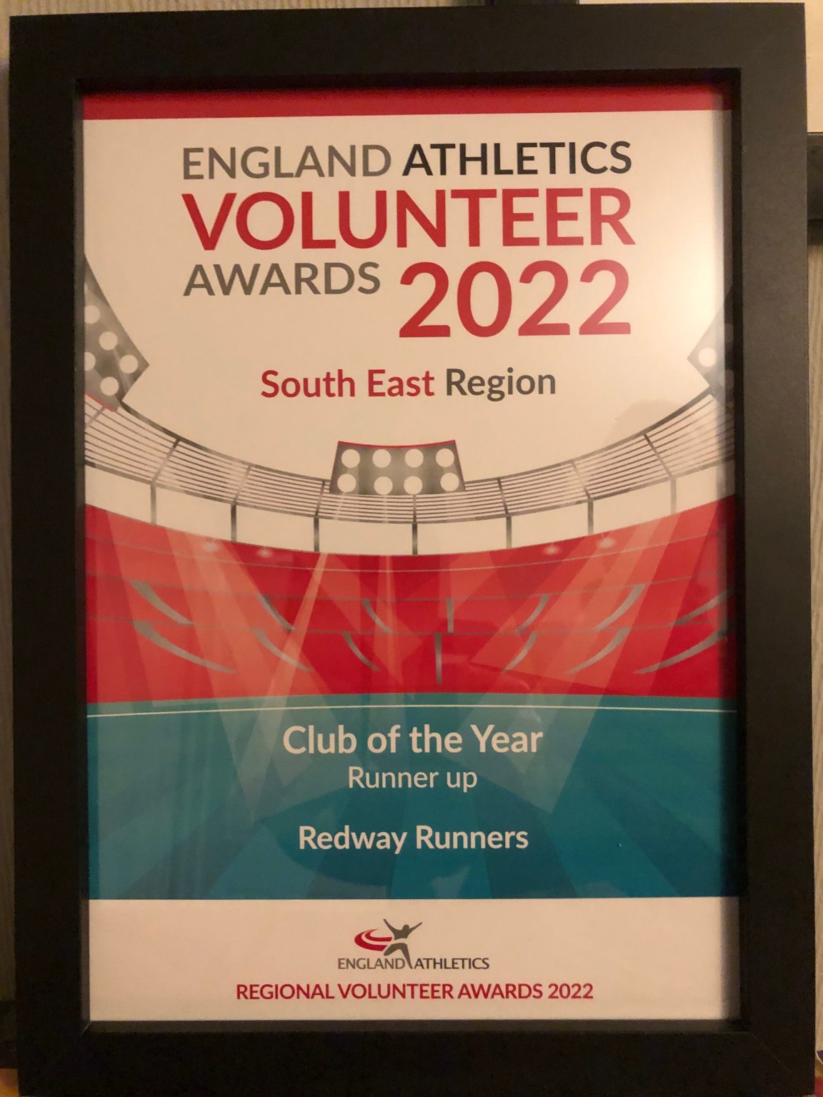 Redway Runners Scoop England Athletics Award!! - Redway Runners